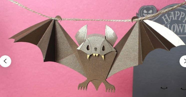 Fang-Tastic Halloween Bat Garland Kit | Pretty Day