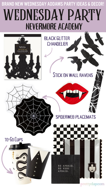 Trending: Wednesday Addams Birthday Party Theme! | Pretty Day