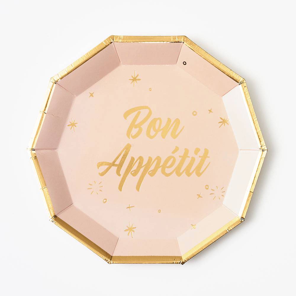 Bon Appetit Plate Large-10pk. S0031 | Pretty Day