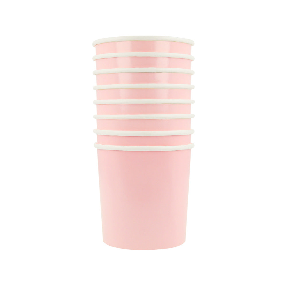 Cotton Candy Pink Short Cups - 8 pk | Pretty Day