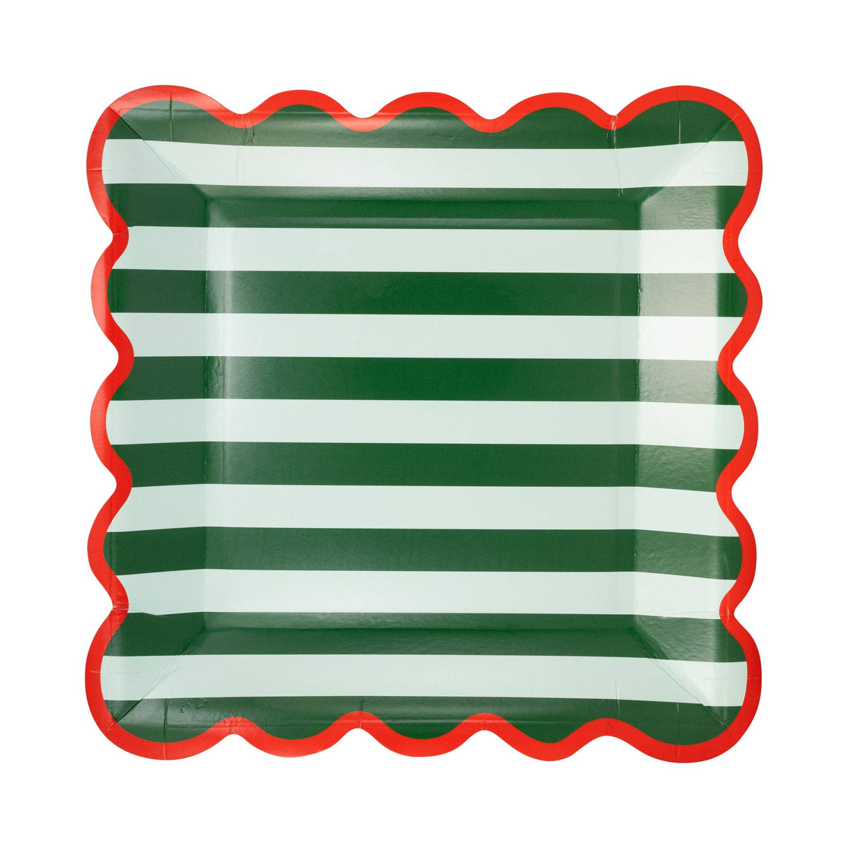 Christmas Joy Striped Plates 8pk. | Pretty Day