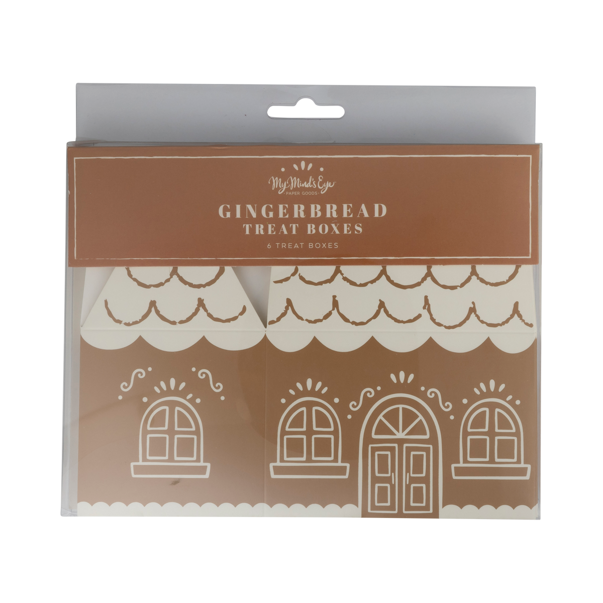 Gingerbread House Gable Treat Boxes - 6 pack | Pretty Day