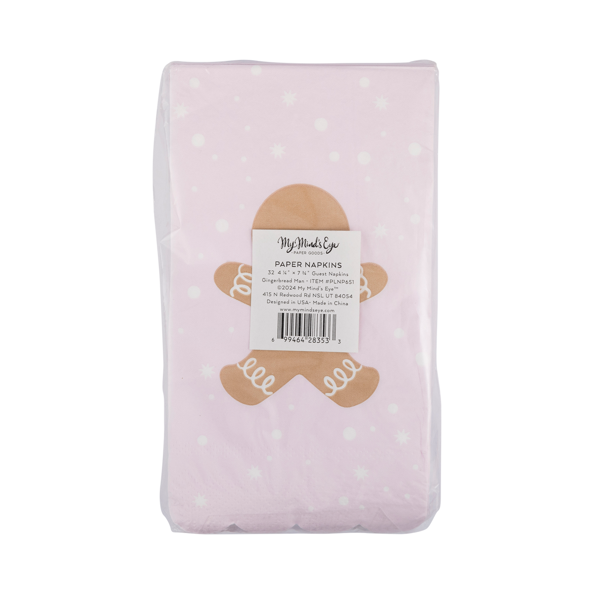 Gingerbread Man Scallop Guest Napkin 24pk. | Pretty Day