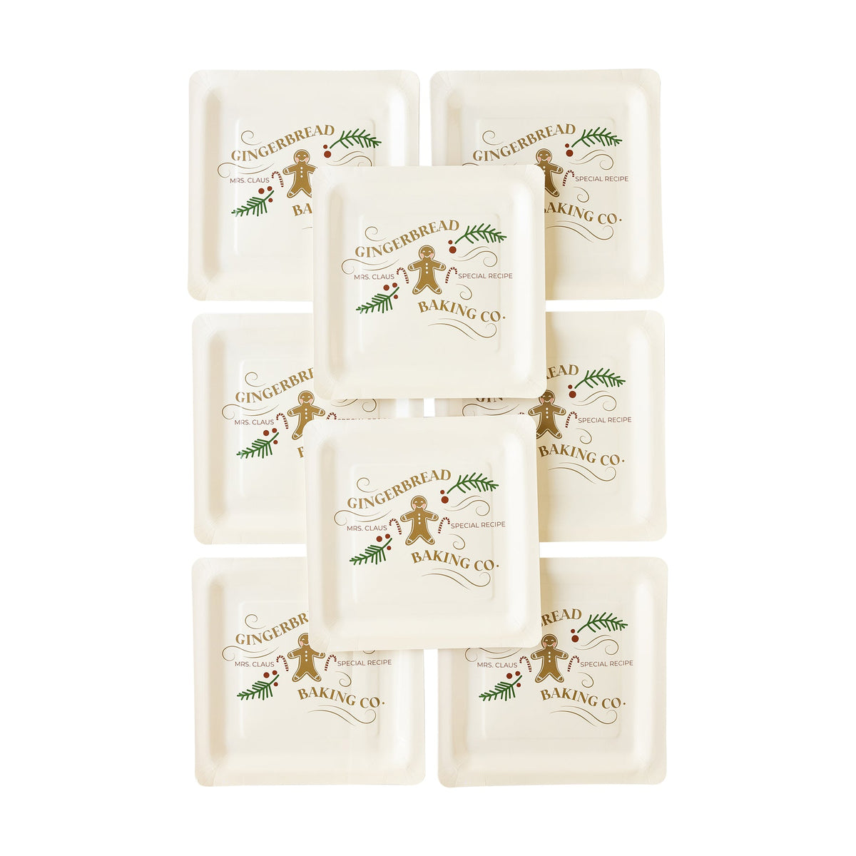 Gingerbread Brand Paper Plate | Pretty Day