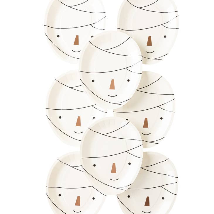 Frank & Mummy Mummy Shaped Paper Plate-8pk. M1008 | Pretty Day