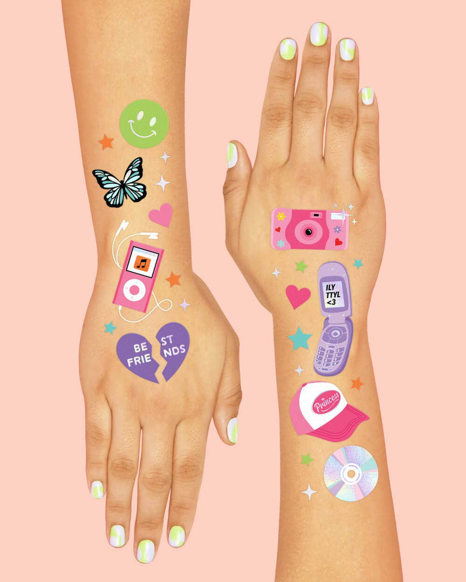 Y2K Temporary Tattoos, Birthday Party Favors, Decor | Pretty Day