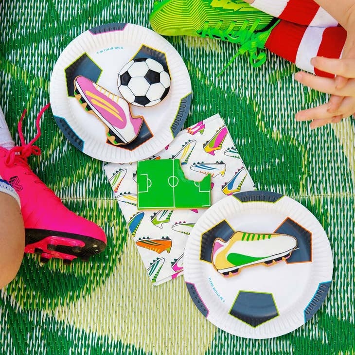 Eco-Friendly Soccer Plates - 12 Pack S5142 | Pretty Day