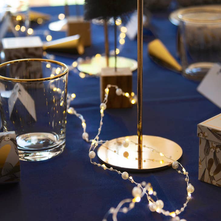 White Bead String Lights for Christmas - 10ft | Pretty Day