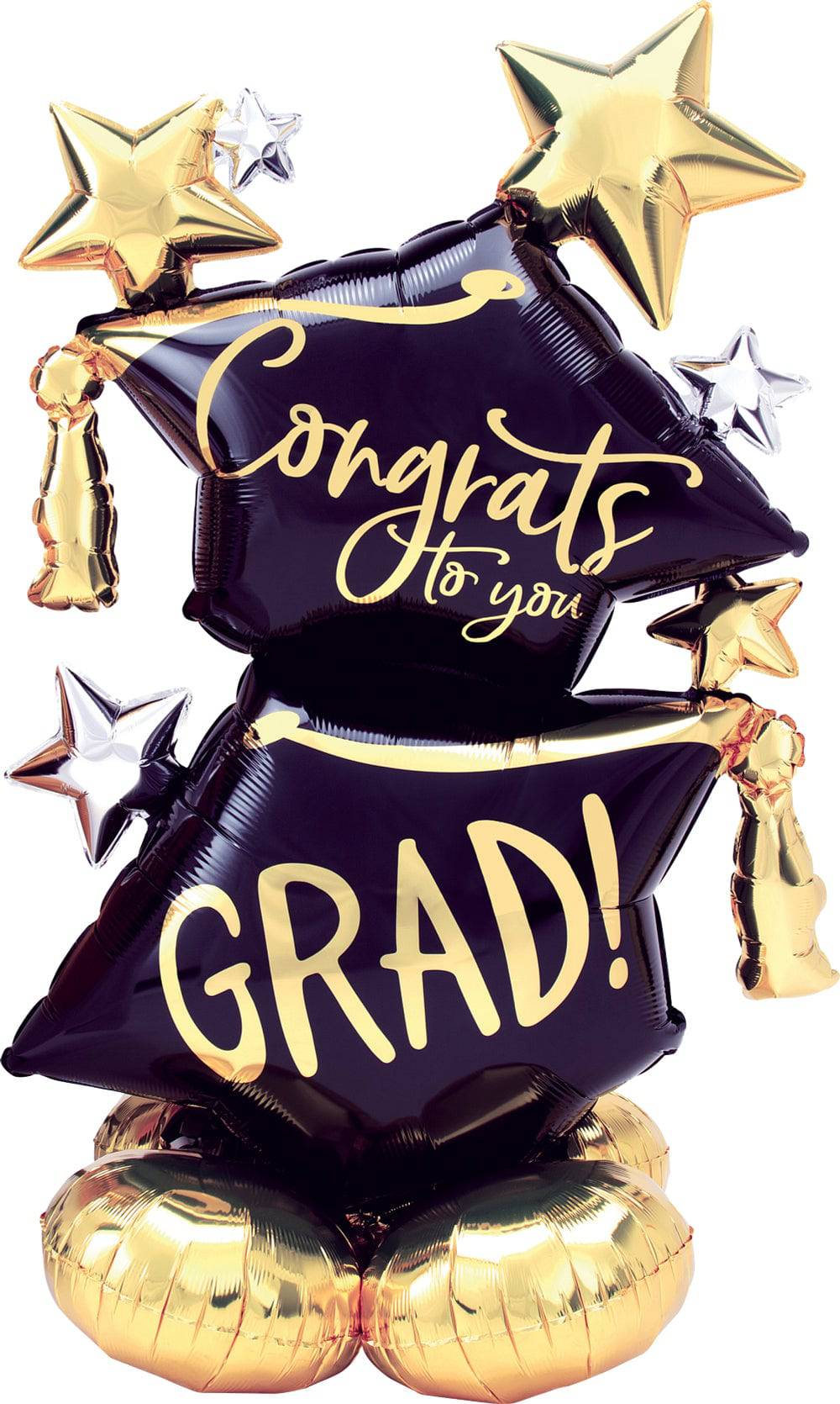 Jumbo Free Standing Air Filled Graduation Balloon | Pretty Day