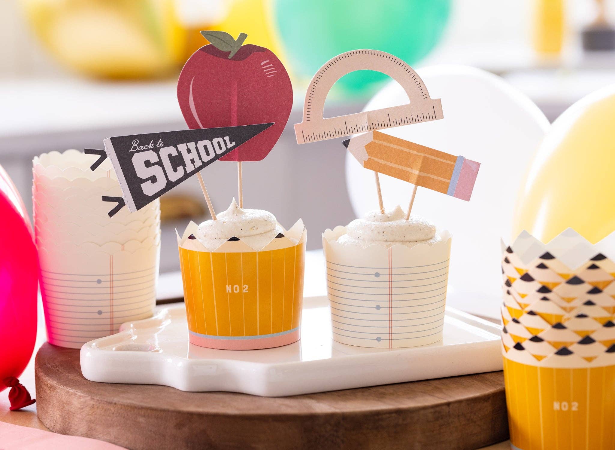 Back To School Baking Topper and Cup Set-24pk. | Pretty Day