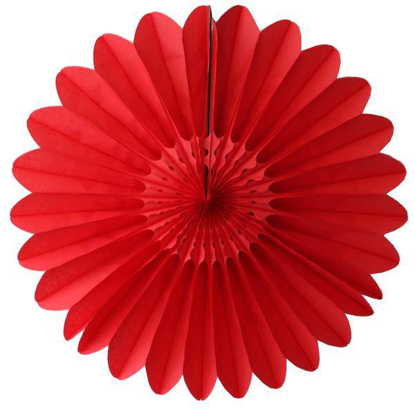 Red Tissue Paper Fans | Pretty Day