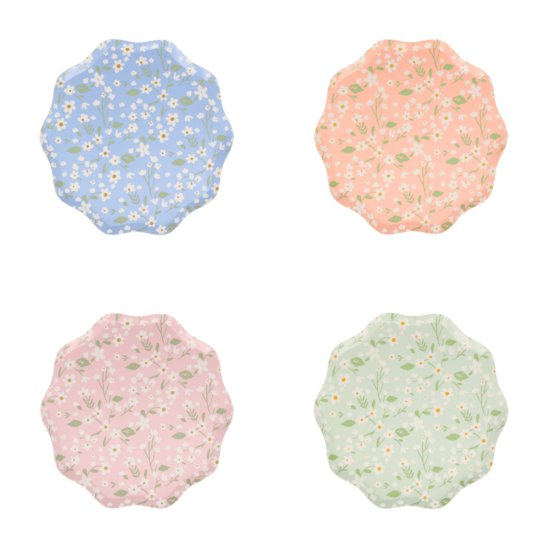 Meri Meri Ditsy Floral Paper Side Plates - Small | Pretty Day