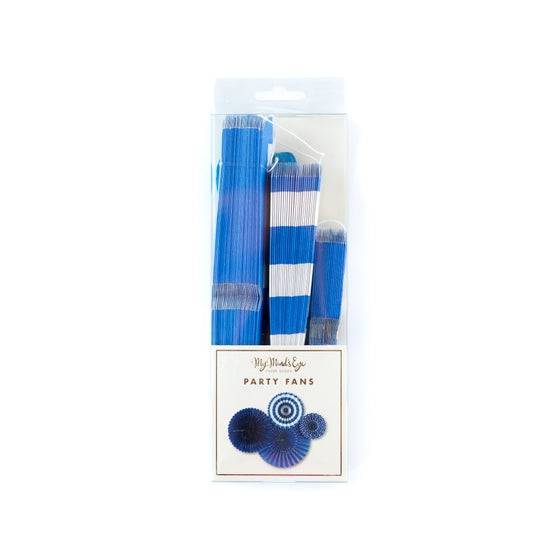 Royal Blue Paper Fan Pinwheel Backdrop S9104 | Pretty Day