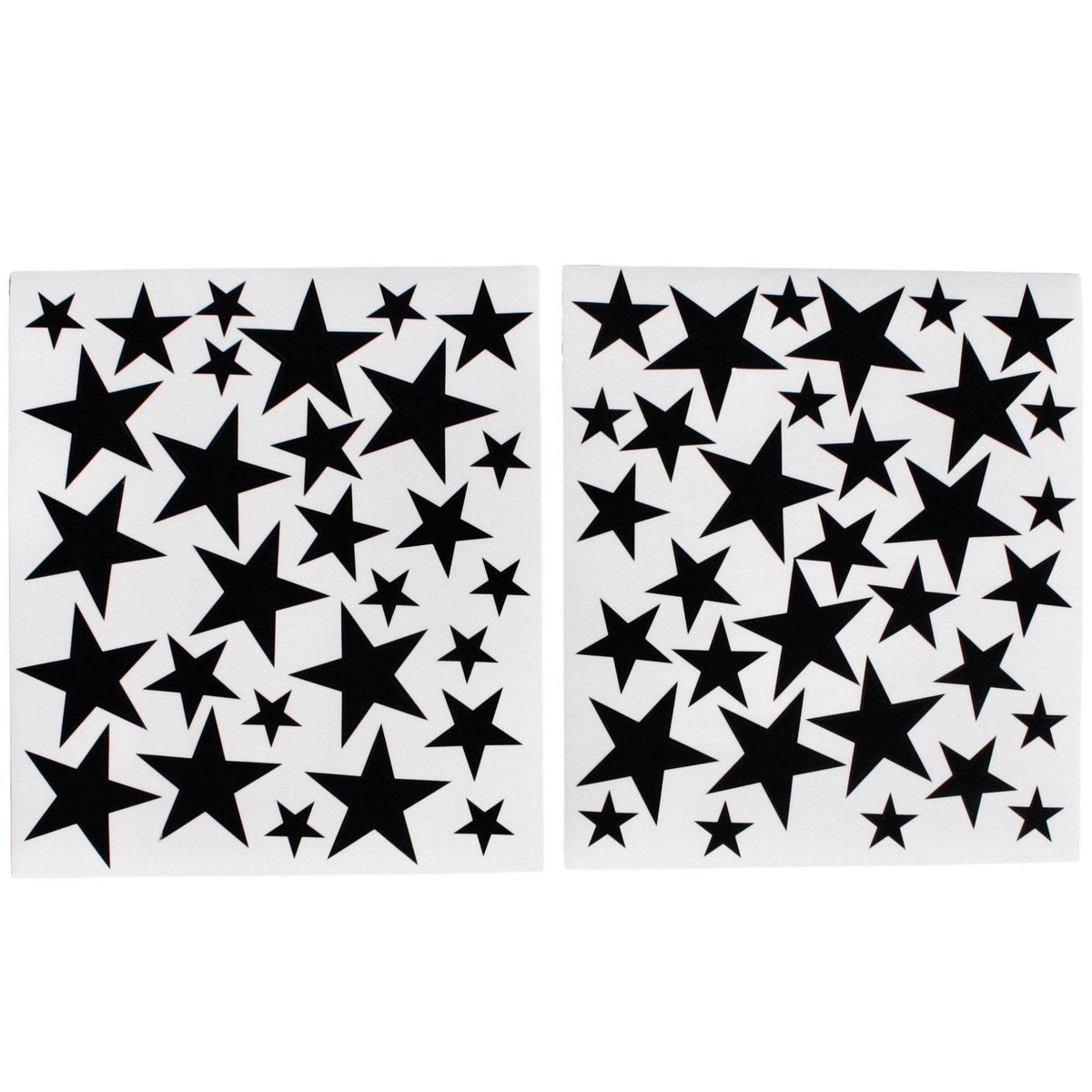 Stars Reusable Wall Decal - Black (66 Pcs) S5196 | Pretty Day