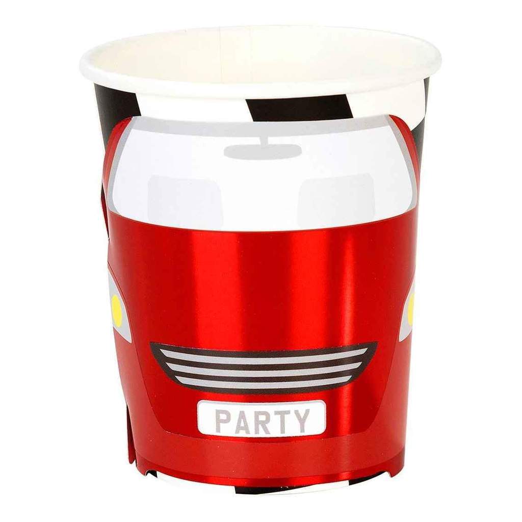 Red Race Car Paper Party Cups S1153 | Pretty Day